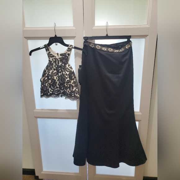 Sequin Hearts | Dresses | Sequin Heart Two Peice Formal Prom Dress ...